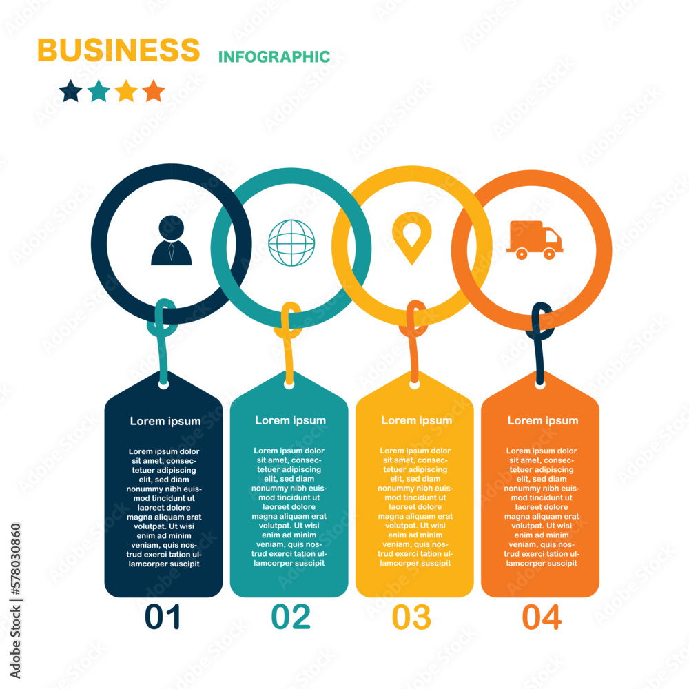 Business process graph, step to success diagram and chart illustration ...