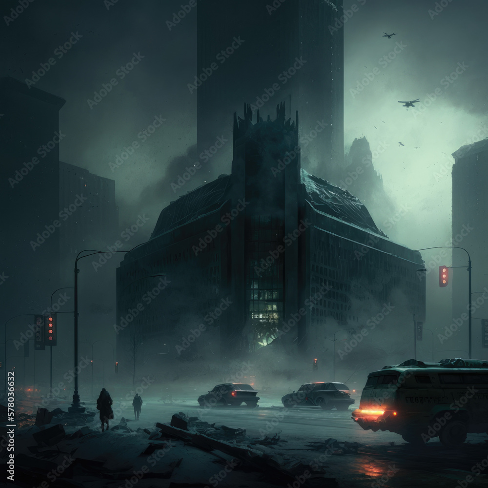 Dystopian Metropolis: A Bleak and Haunting Vision of the Future City ...