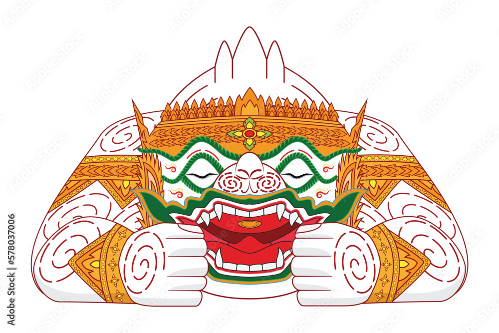 Hanuman or Anjaneya Hindu god characters in Ramayana Mahabharata or ...