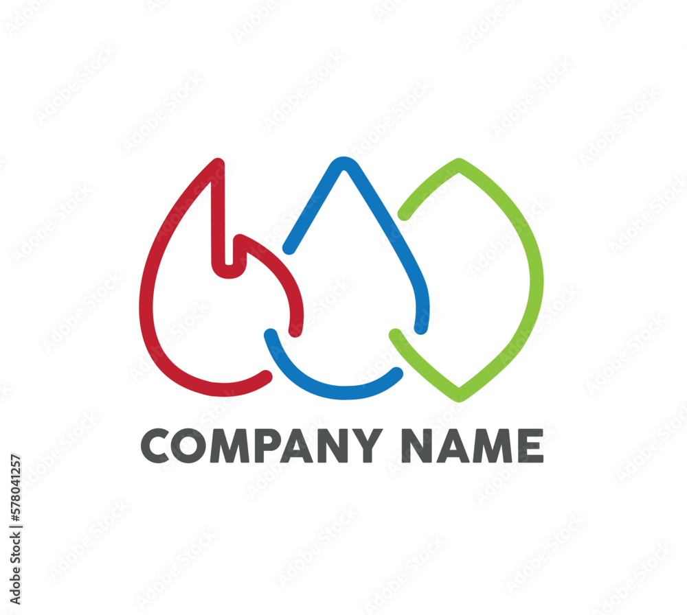 Heizung Sanitär Logo Icon Stock Vector | Adobe Stock