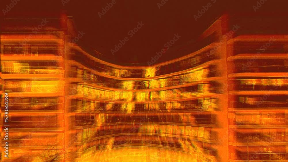 Cyberpunk video art. Abstract footage with noise and glitch effect ...