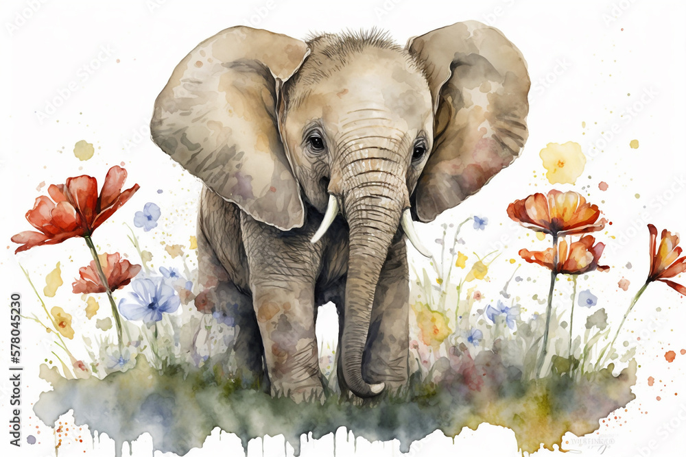 Elephant Art Wallpaper