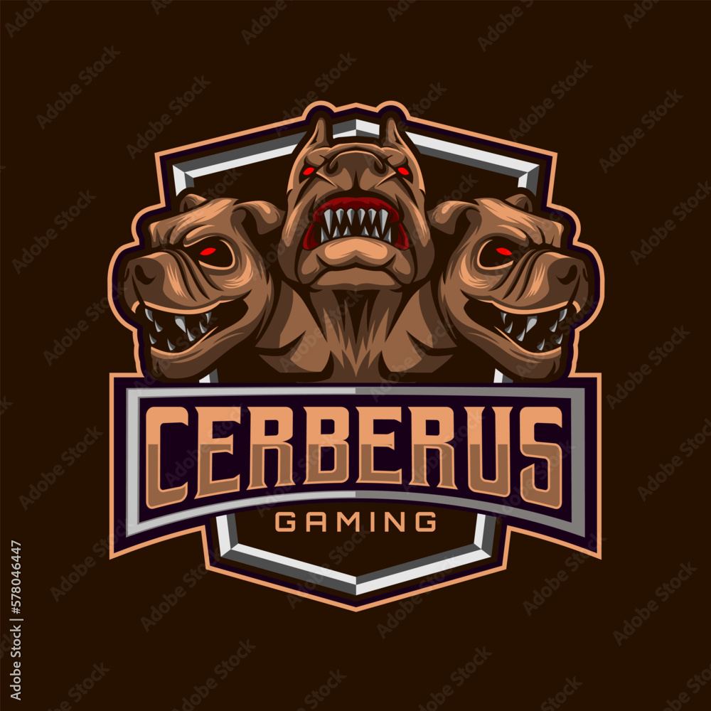 Cerberus Logo. Cerberus Mascot Logo Design Vector With Modern ...