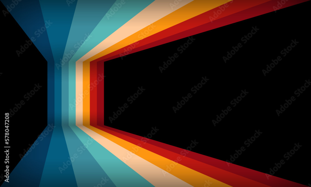 Vintage Striped Backgrounds, Posters, Banner Samples, Retro Colors from ...