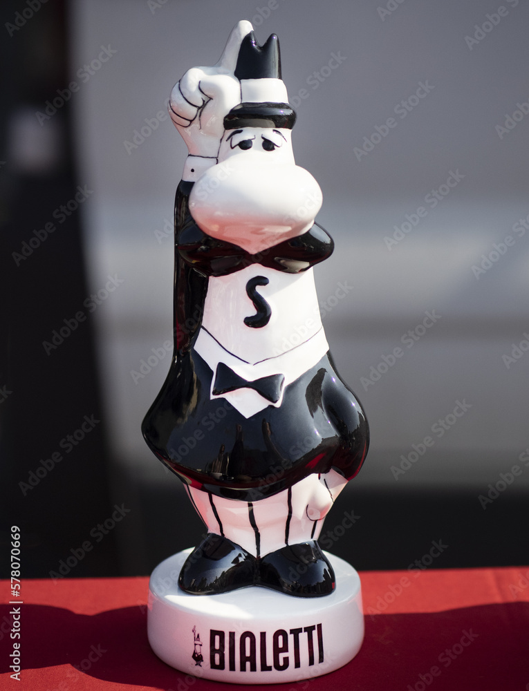 the man with a mustache is the famous character from the 1960s Bialetti ...