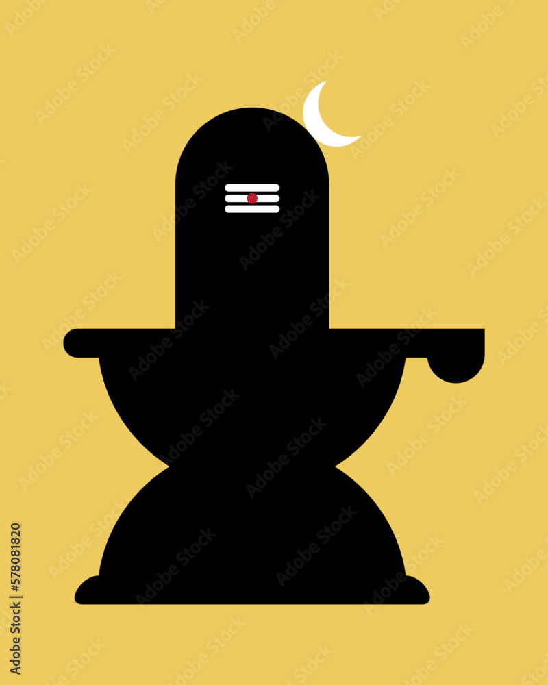 Siva Lingam vector isolated on plain background . Siva Lingam is an ...