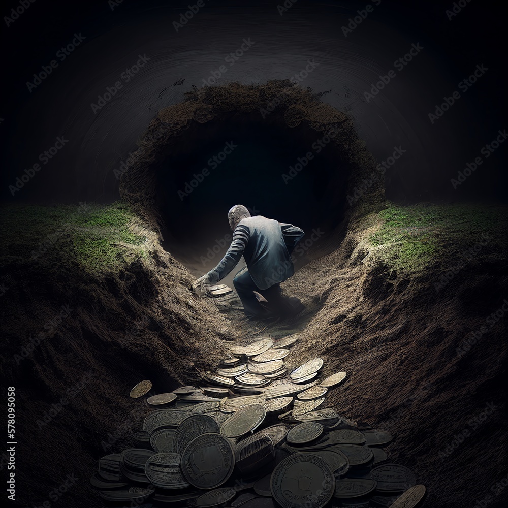 Chasing Wealth in the Depths of Darkness: A Man's Desperate Pursuit in ...