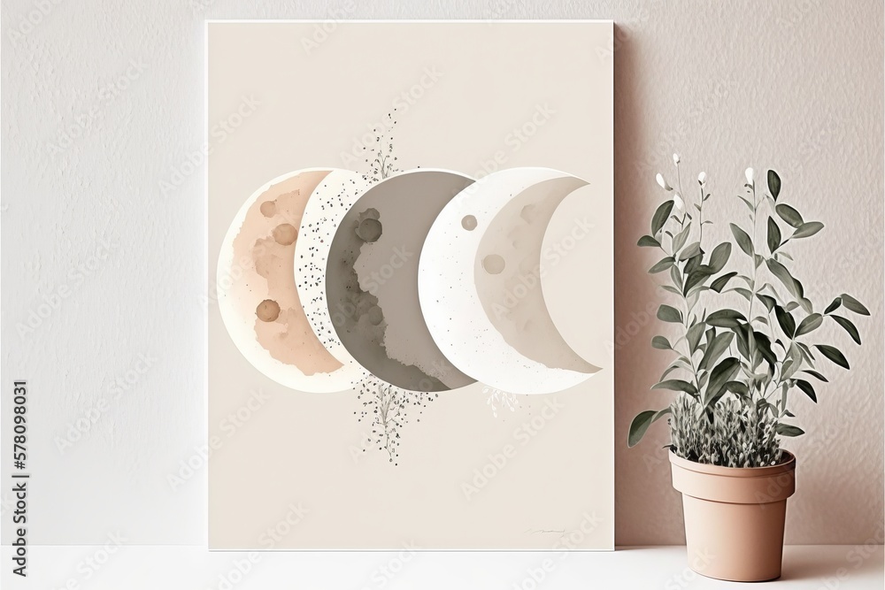 triple moon symbol of three phases of the moon that symbolises women ...