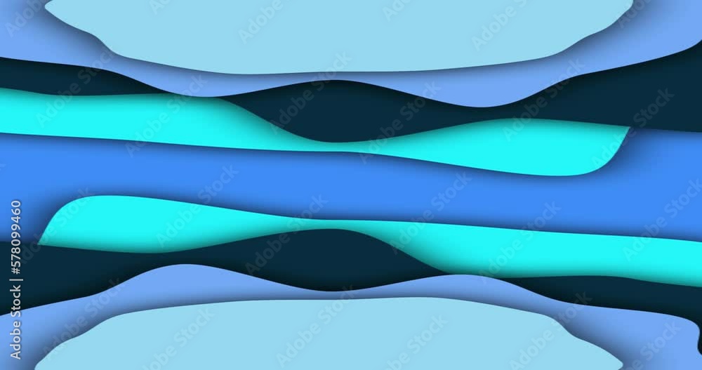 Papercut color Trendy Motion Backgrounds. Cyan Cut paper animated ...