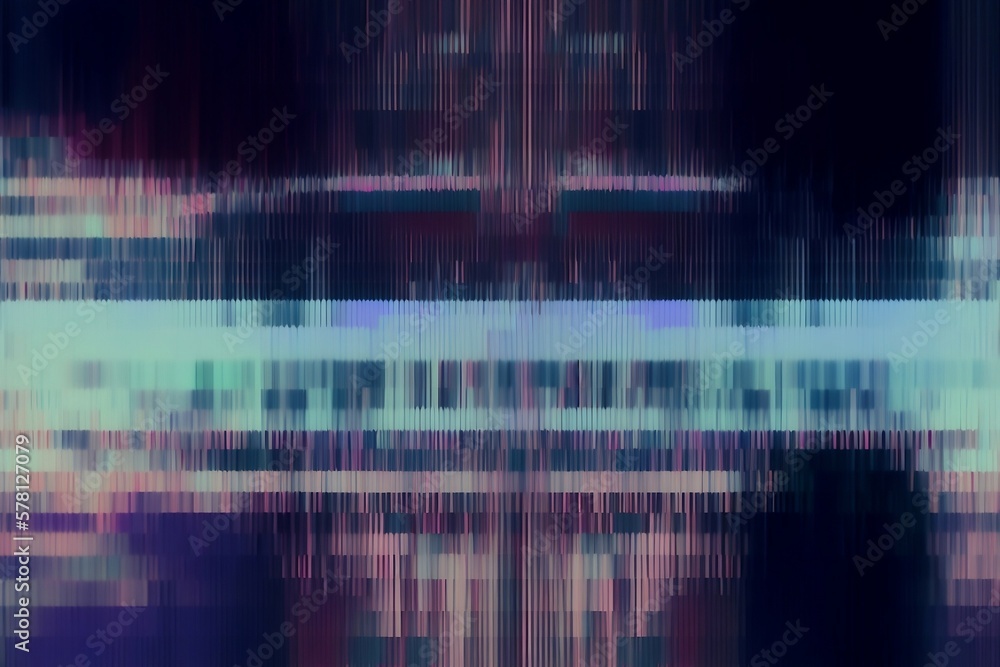 Digital Disruption: Test Screen Glitch Texture. Generative AI Stock ...