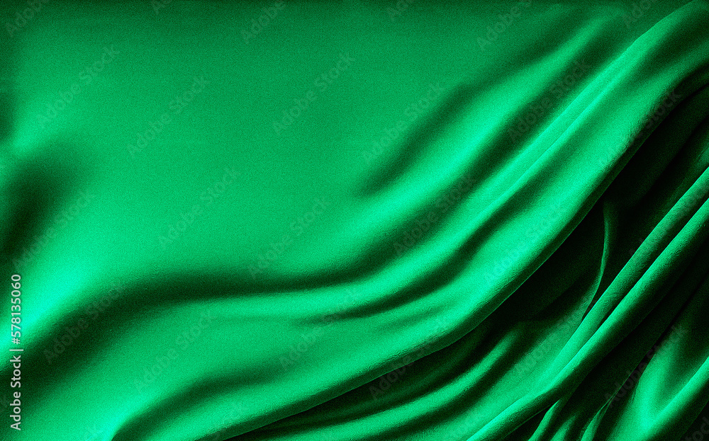 green drapery background, green cloth texture background, banner design ...