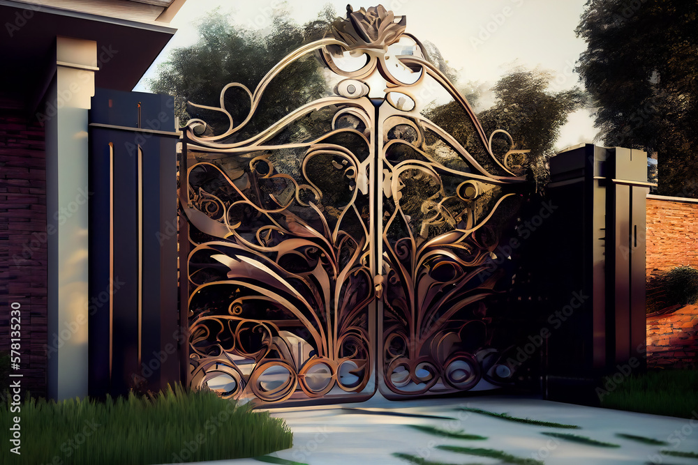 Innovative Main Gate Design. Modern Entrance Portal Architecture ...