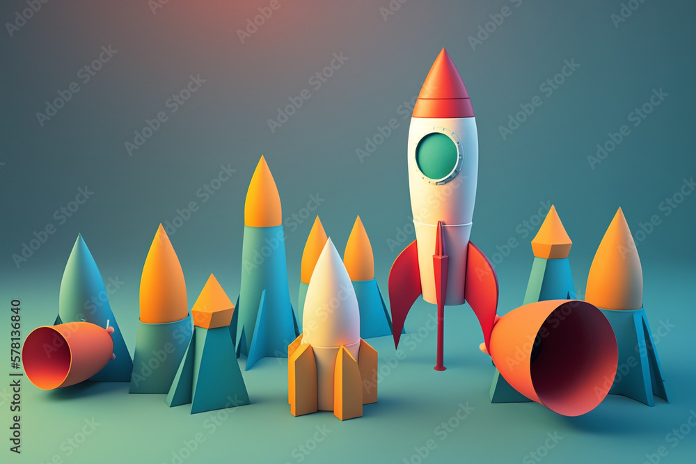 Achieving Success Through Leadership: AI-Generated 3D Render ...