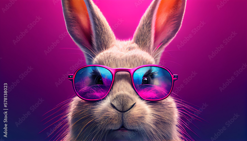 Easter Bunny With Glasses
