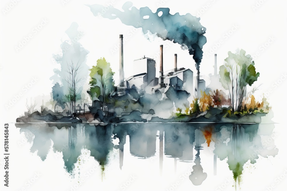 Factory Building Smoke