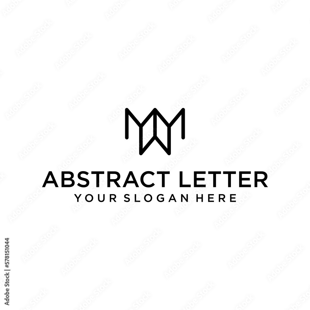 MWM logo design inspiration Stock Vector | Adobe Stock