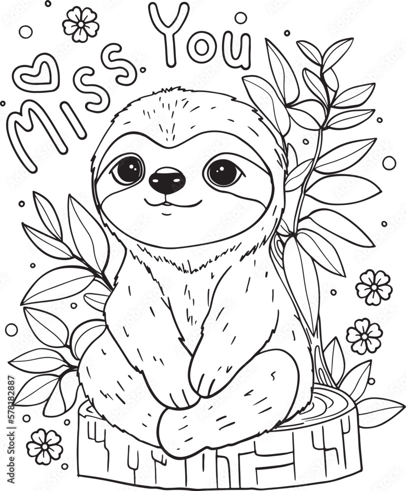 I Will Miss You Coloring Pages