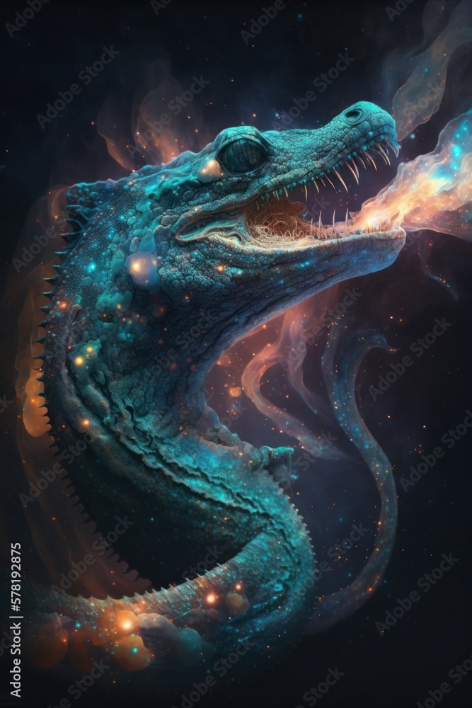 Beautiful Artistic Spiraling Galaxies, Star and Iridescent Nebulae in ...