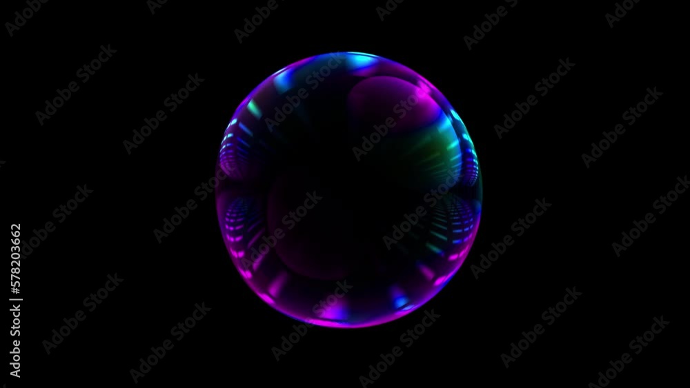 Water element background. Movement of air bubbles and RGB light on ...