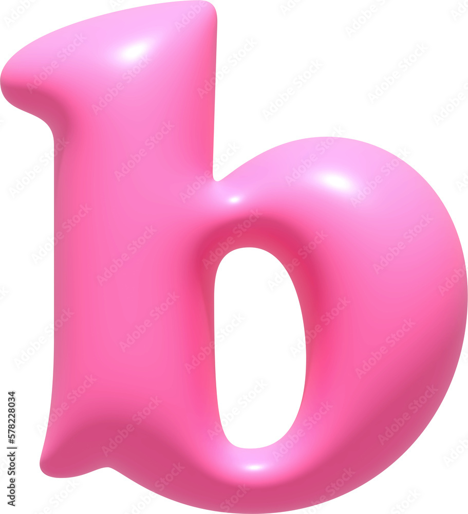 Alphabet illustration typeface letter B. Typography decorate design ...