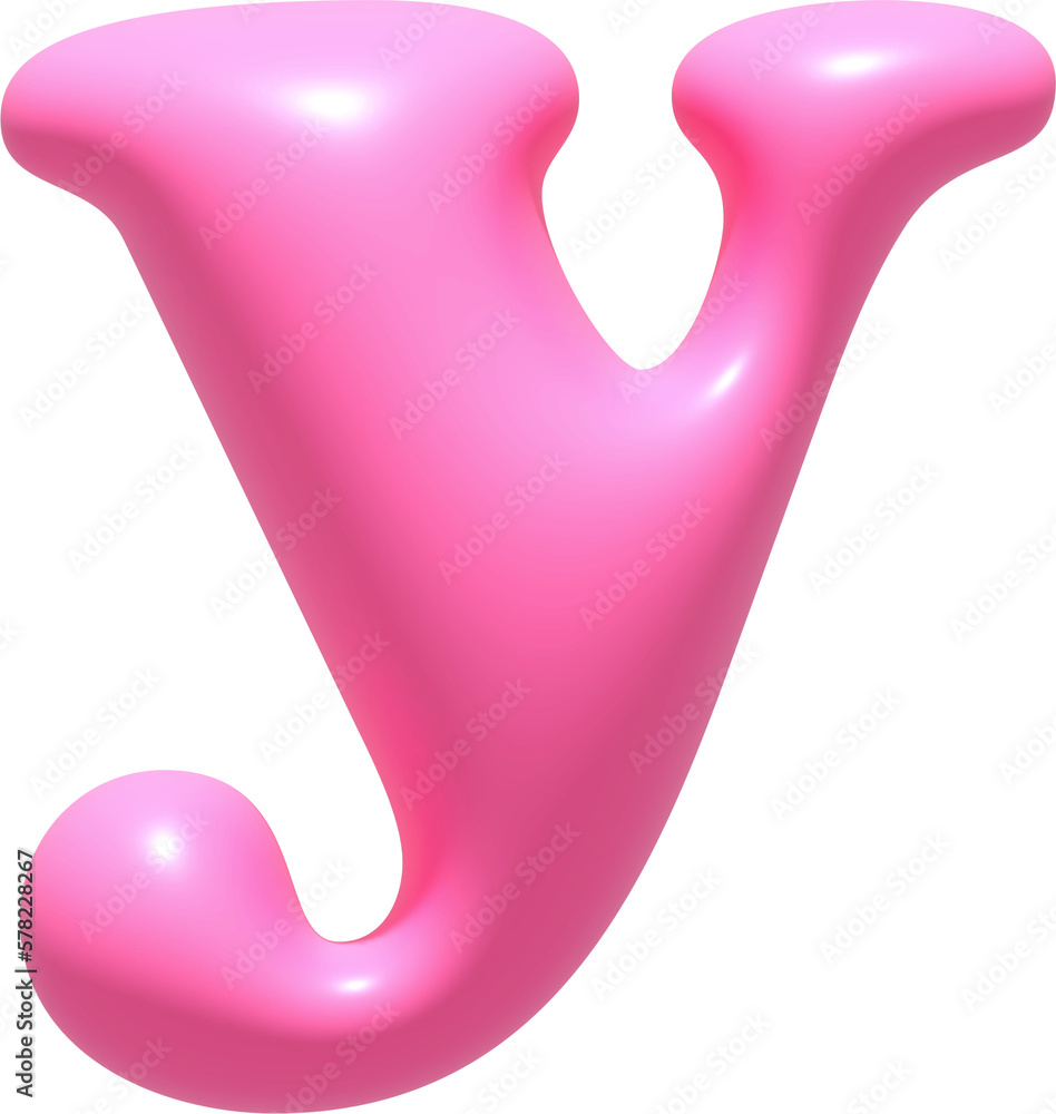 Alphabet illustration typeface letter Y. Typography decorate design ...