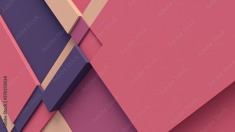 Multicolored Tech Background With A Geometric 3d Structure Bright
