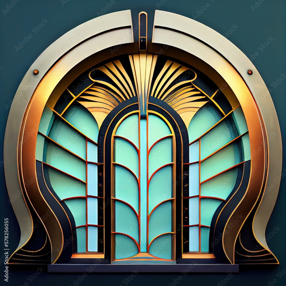 Vintage Window, Art Deco Interior, Luxury Windows, Art Nouveau ...