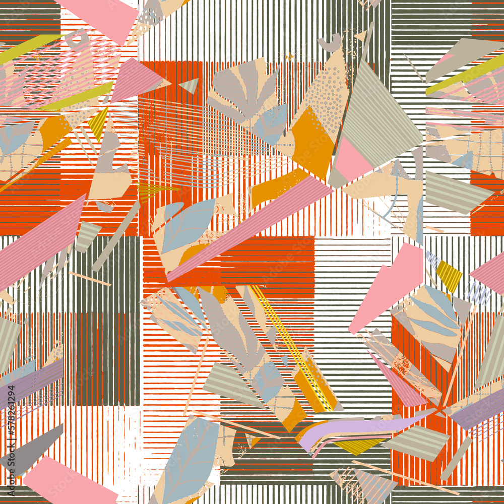 Abstract, shirting design, Ajrakh Pattern, Ikat, block print Pattern ...