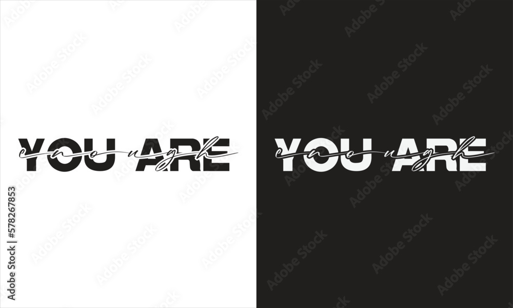 Grafika wektorowa Stock: You are Enough Svg, You are enough png, Self ... Grafika wektorowa Stock: You are Enough Svg, You are enough png, Self ...