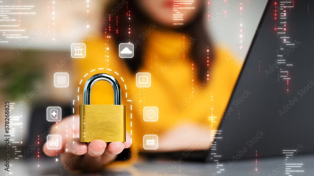 Cyber security protection concept of digital technology. Person holding ... Cyber security protection concept of digital technology. Person holding ...