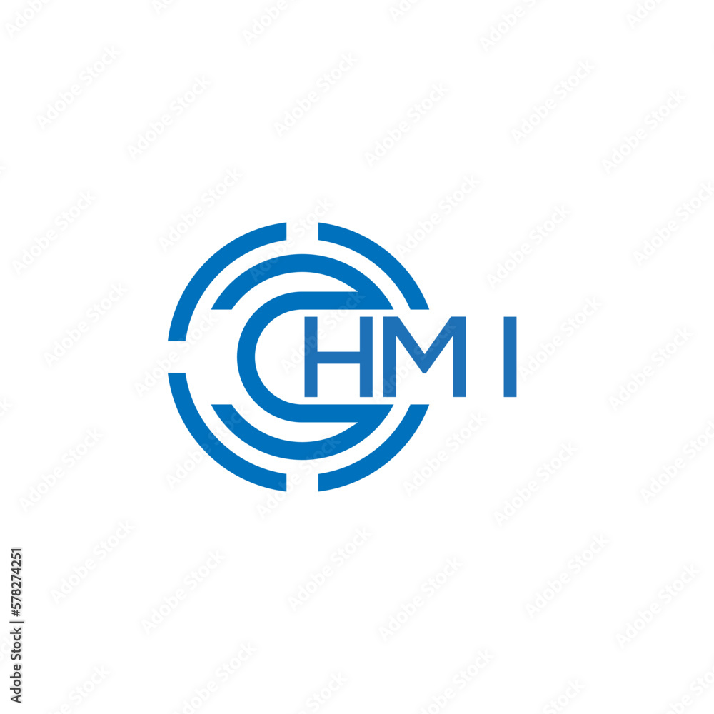 HMI letter logo design. HMI creative initial letter logo concept. HMI ...