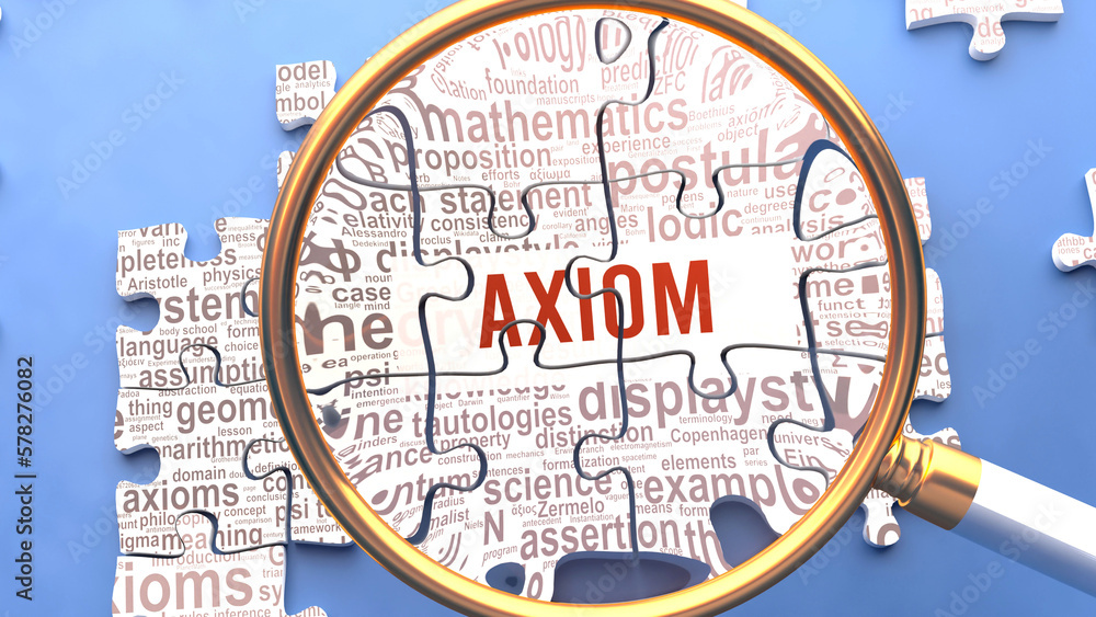 Axiom being closely examined along with multiple vital concepts and ...