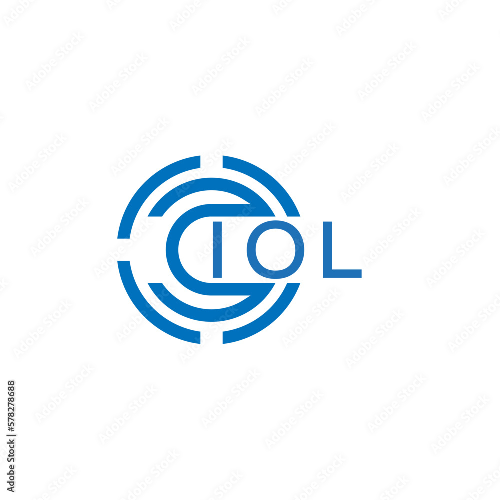 IOL letter logo design. IOL creative initial letter logo concept. IOL ...