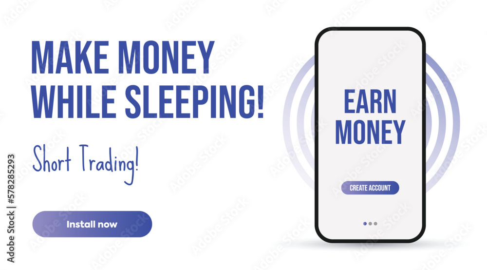 Earn Money. Earn money or Cash Back concept mobile app design, people ...