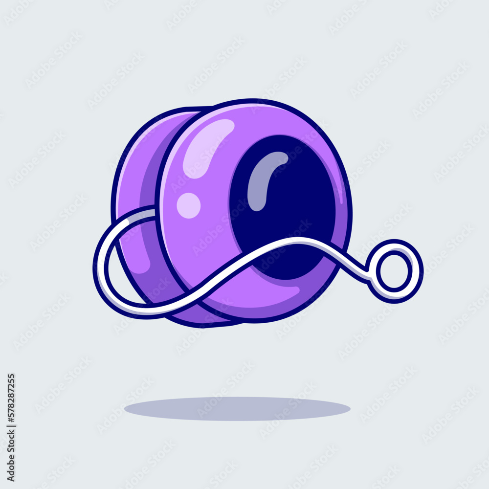 Yoyo Toy Cartoon Vector Icon Illustration. Education Object Icon ...