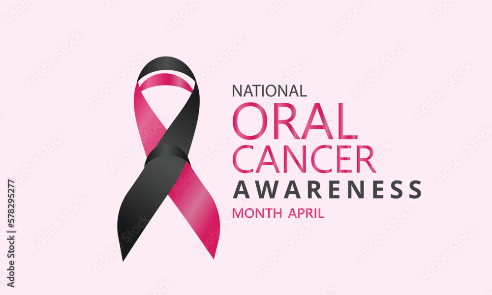Oral Cancer Awareness Month. Template for background, banner, card ...