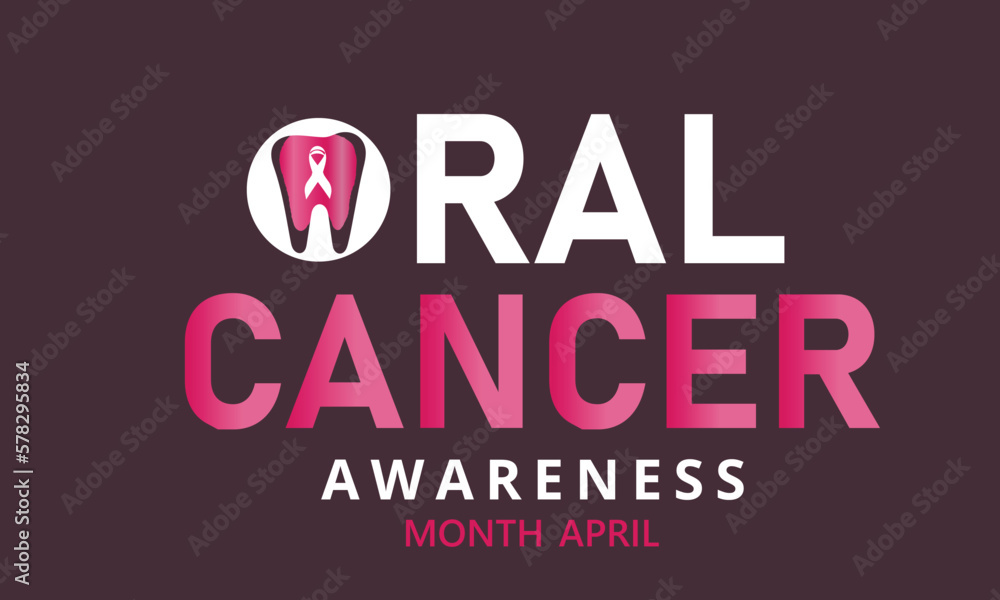 Oral Cancer Awareness Month. Template for background, banner, card ...