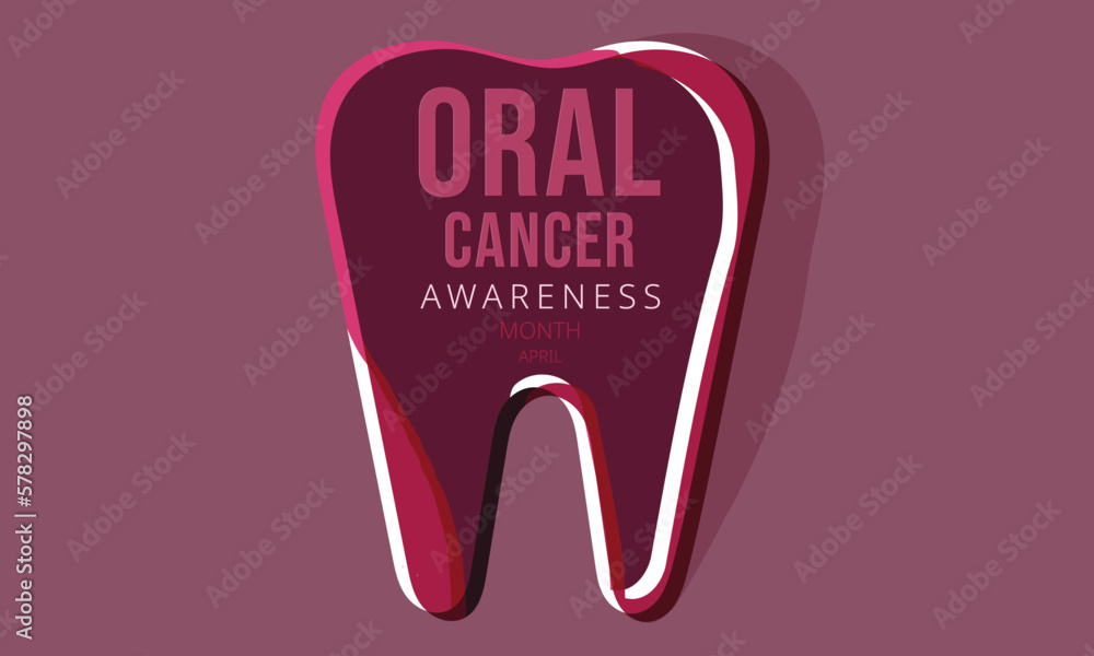 Oral Cancer Awareness Month. Template for background, banner, card ...