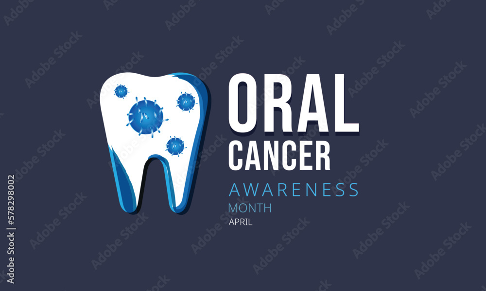 Oral Cancer Awareness Month. Template for background, banner, card ...