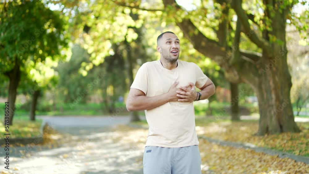 A young man suffered a heart attack or chest pain during a morning run ...