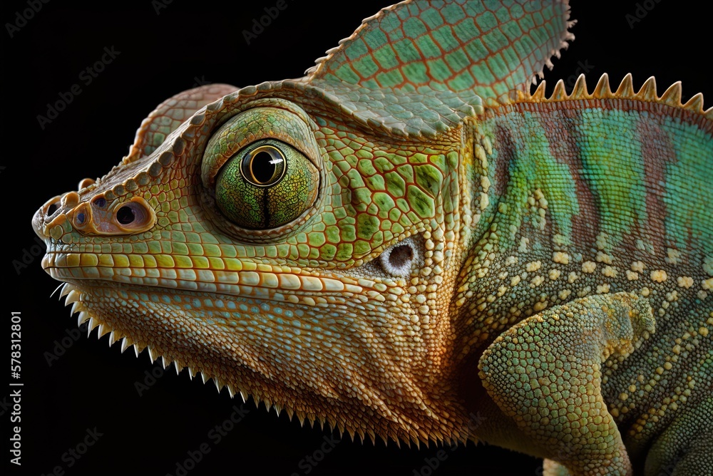 Photograph of Janet Jackson's chameleonic head, isolated on black woman ...