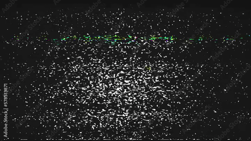 Analog TV glitch texture. VHS distortion. Black white green grain ...