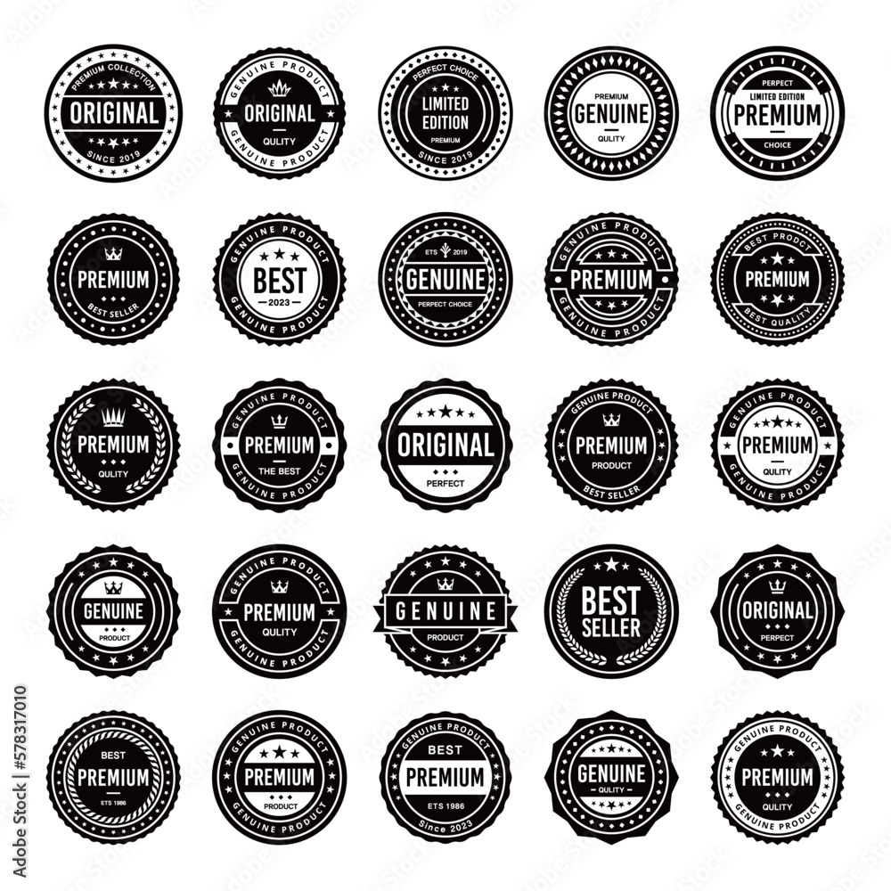 Classic Vintage Retro Premium Vector Badge, Emblem, Logo, Label ...
