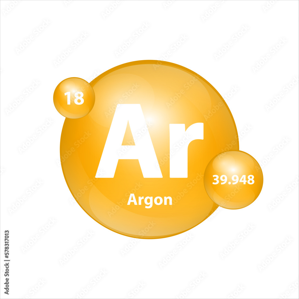 Argon Atomic Structure 3d