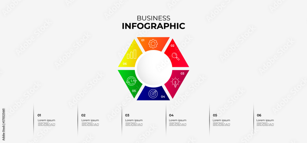 Vector infographic label template with icons. 6 options or steps ... Vector infographic label template with icons. 6 options or steps ...