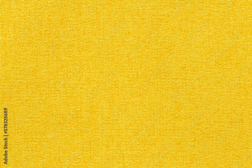 Yellow fabric cloth texture for background, natural textile pattern ...