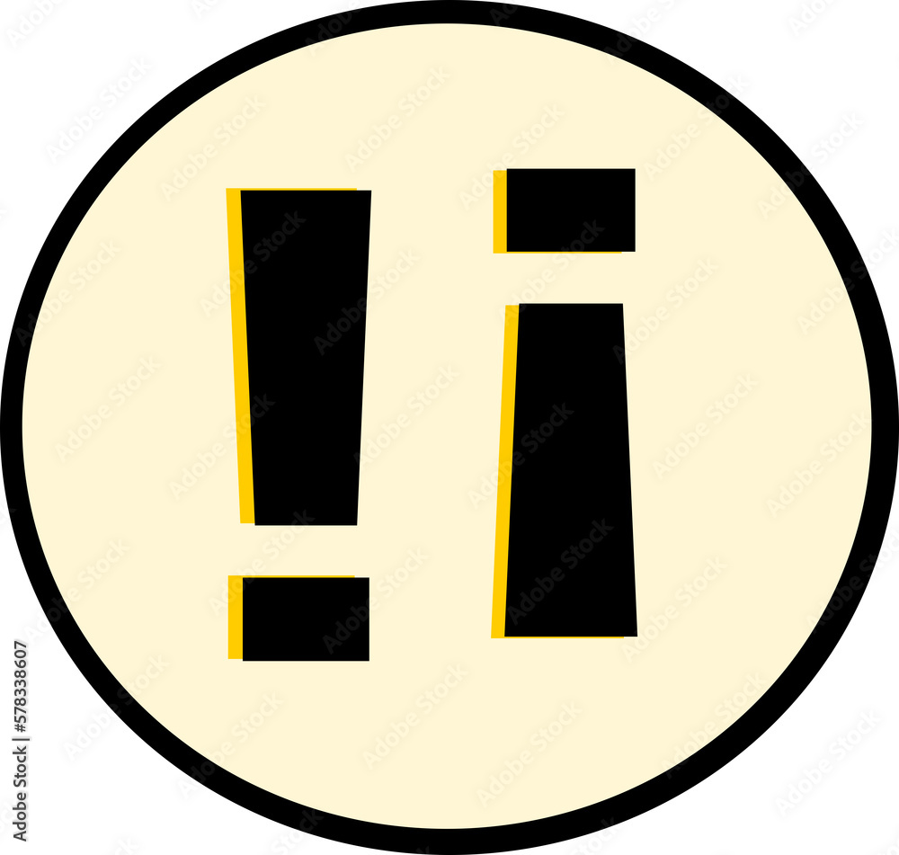 exclamation mark symbol - exclamation mark on transparent background ...