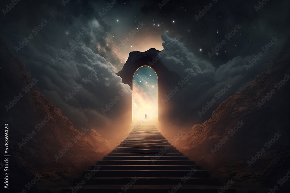 Photo & Art Print Pathway to Nirvana: The Road to Heaven's Gate ...