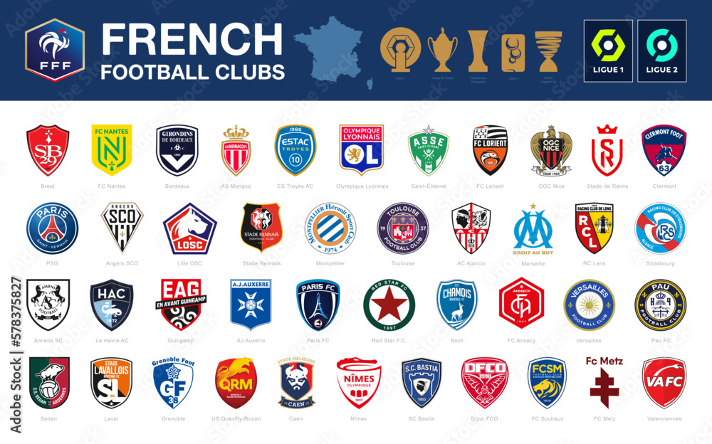 French Football Team Logos