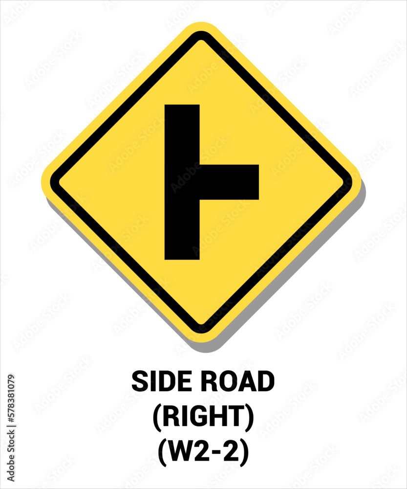 Manual On Uniform Traffic Control Device ( MUTCD ) SIDE ROAD AT RIGHT ...